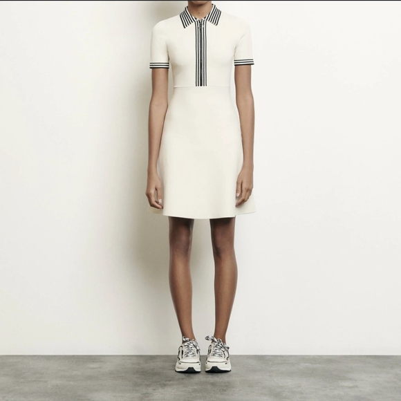 Sandro | Dresses | Sandro Polo Style Knitted Dress In Xs | Poshmark